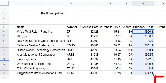 Create An Amazing Stock Portfolio Spreadsheet Excel Invest Some Money